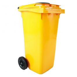 Kunststof container met rozet 120L, Geel kopen? - Alles voor uw ...