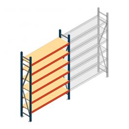 Grootvakstelling AR 2000x1610x400 mm (hxbxd) 6 niveaus blauw ...