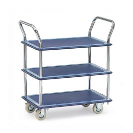 Tafelwagen, transportwagen 120 kg van staal met 3 etages en 2 ...