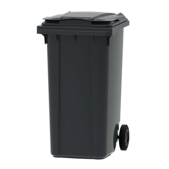 Afvalcontainer, mobiele rolcontainer 240 liter grijs kopen? - Alles voor uw magazijn - Begra