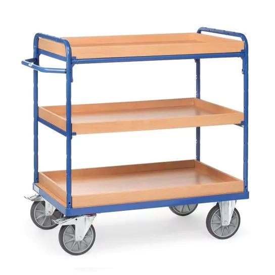 Etagewagen, transportwagen 1000x700x1152 mm (lxbxh) 600 kg met 3 ...