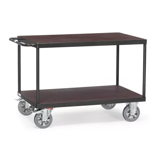 Tafelwagen, zwaarlastwagen 1200 kg 1200x800 met 2 houten etages ...